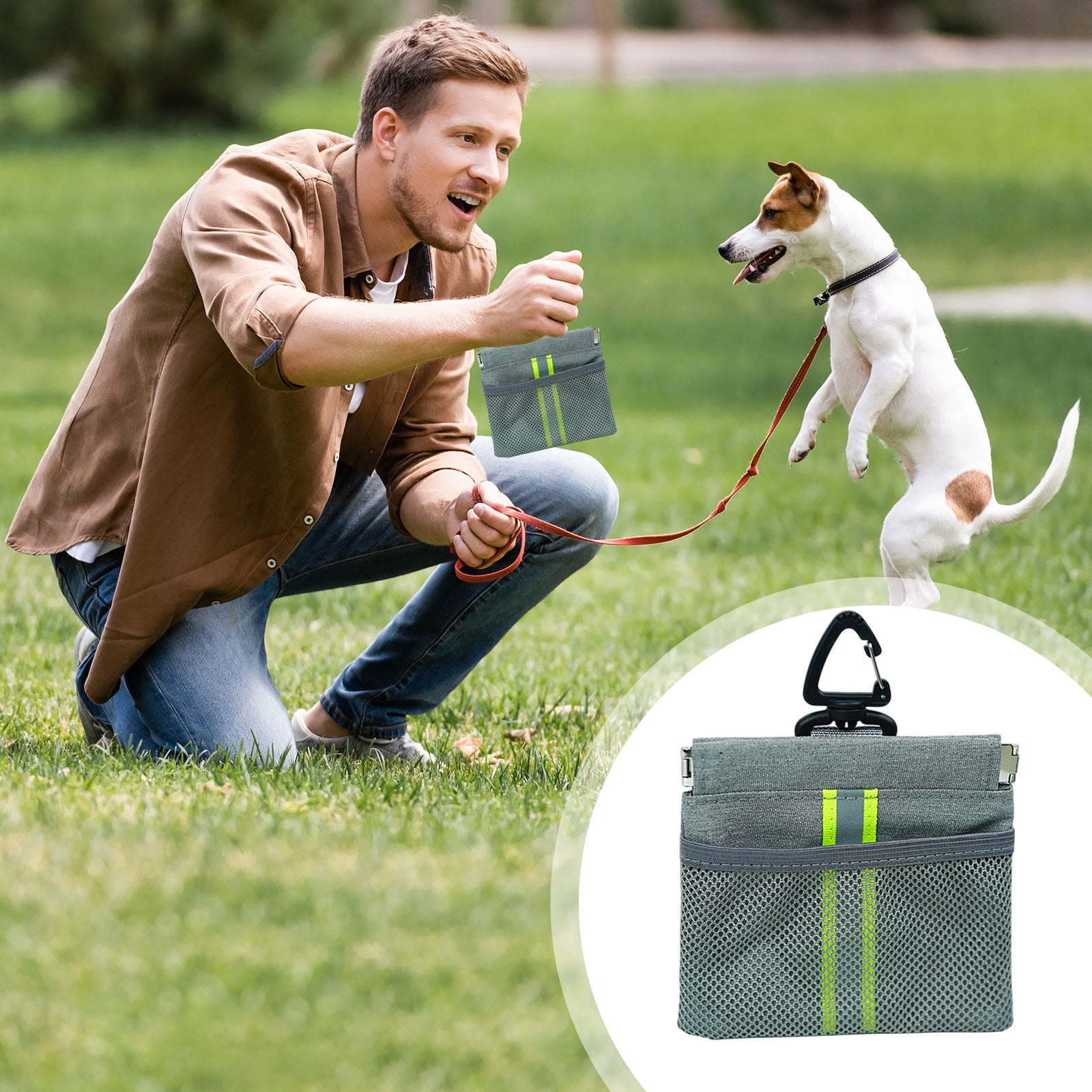 WZXPWT New Pet Outing Waist Pack, Multifunctional Feeding Snack Bag ...