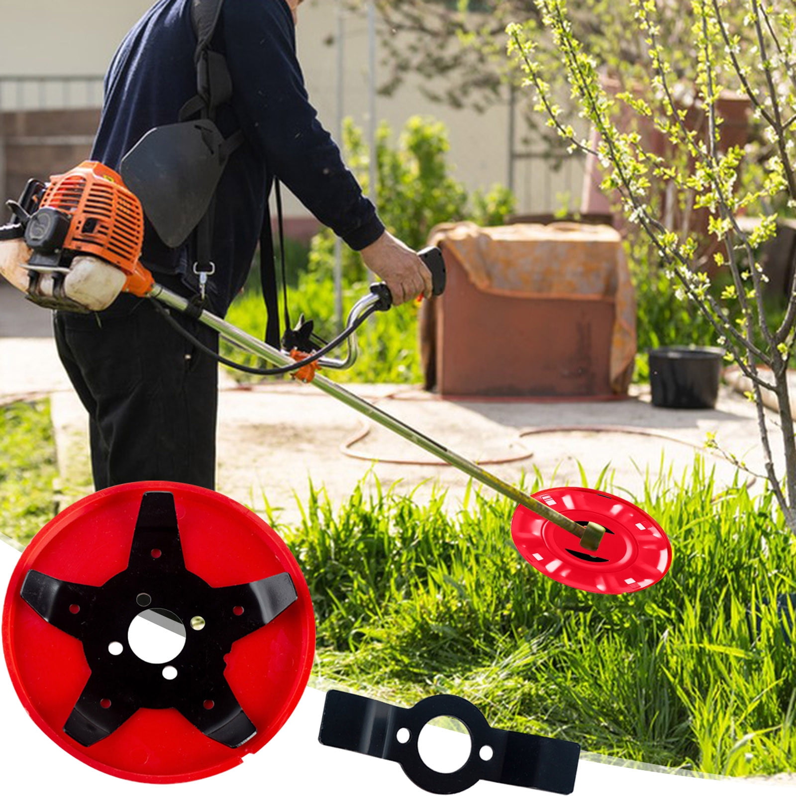 WZXPWT Paddy Field Weeding Disc, Five Tooth Dry Land Mower Accessory ...