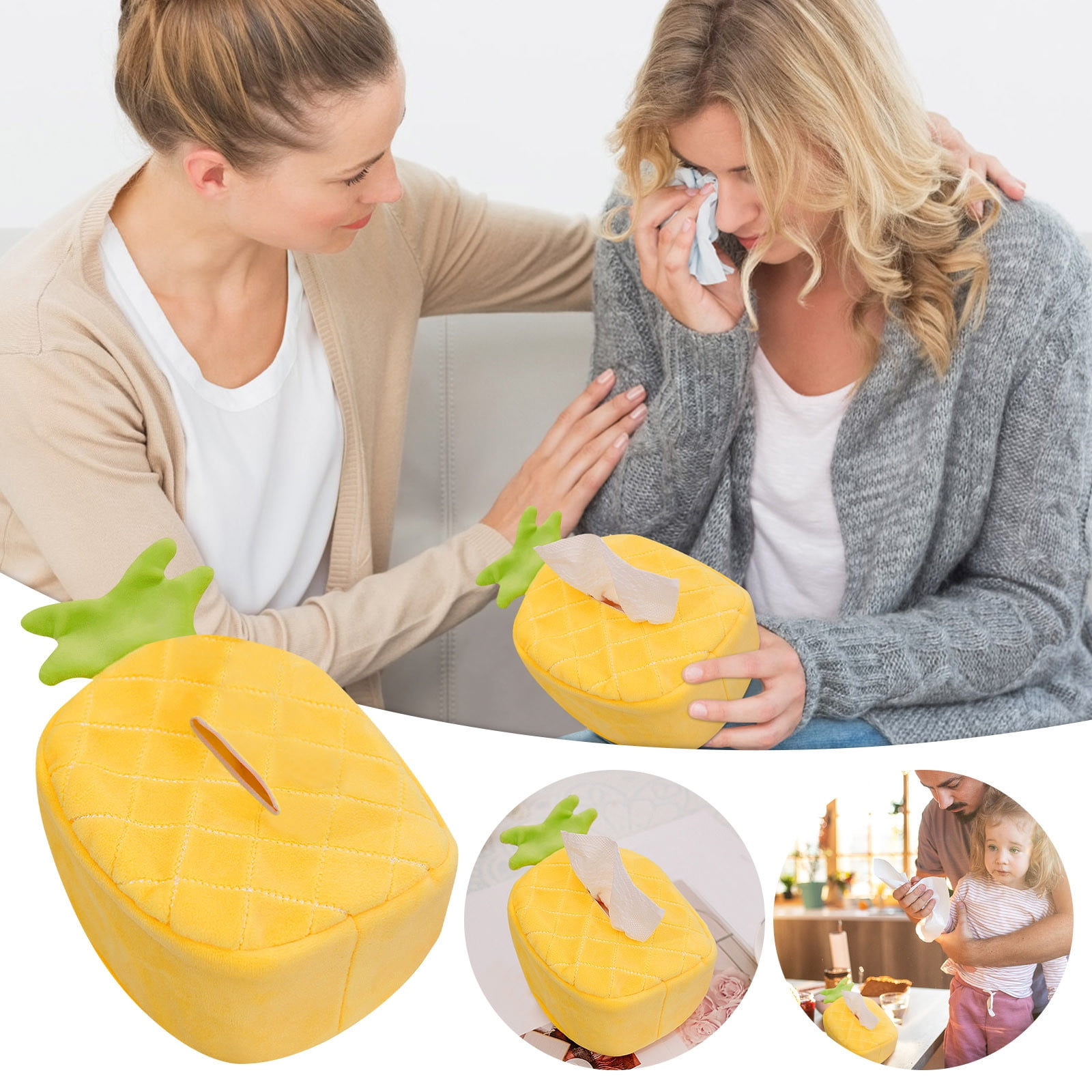 WZXPWT Pineapple Fruit Tissue Box, Vehicle Supplies, Household Goods ...