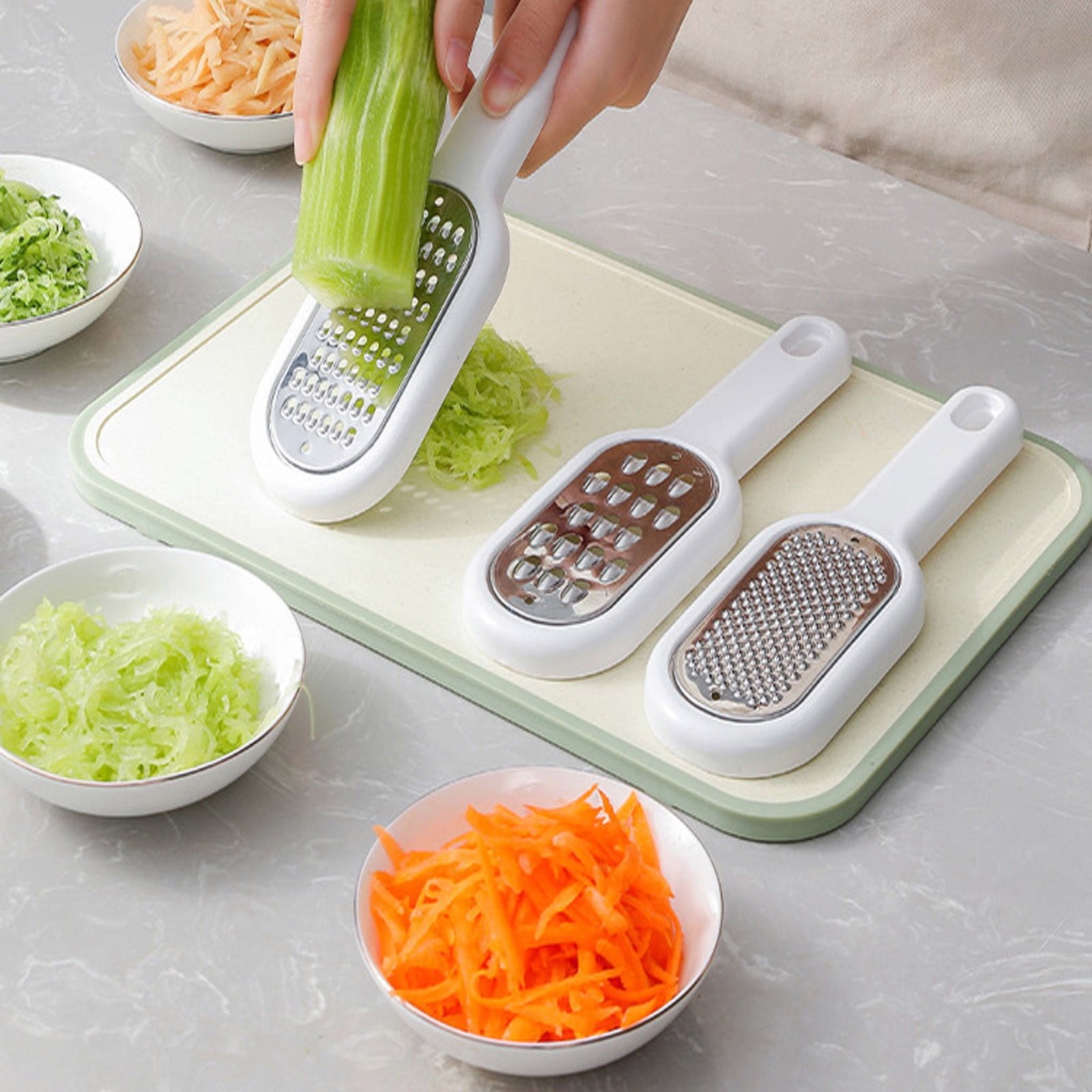 WZXPWT Stainless Steel Cheese Grater, Handheld Vegetable and Potato ...