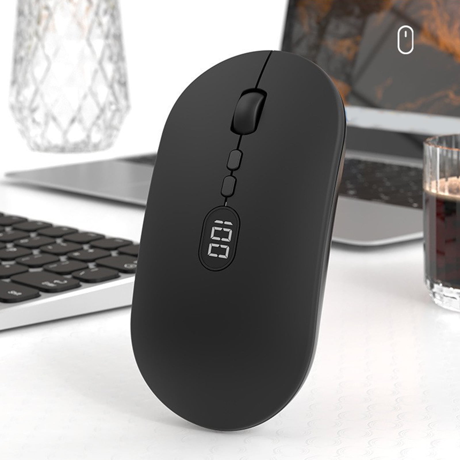 WZXPWT Wireless Bluetooth Mouse, Rechargeable, Low-Latency, Silent Keys ...