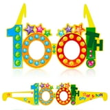 WaaHome 100th Days Of School Glasses 100 Days Paper Glasses for Kids ...