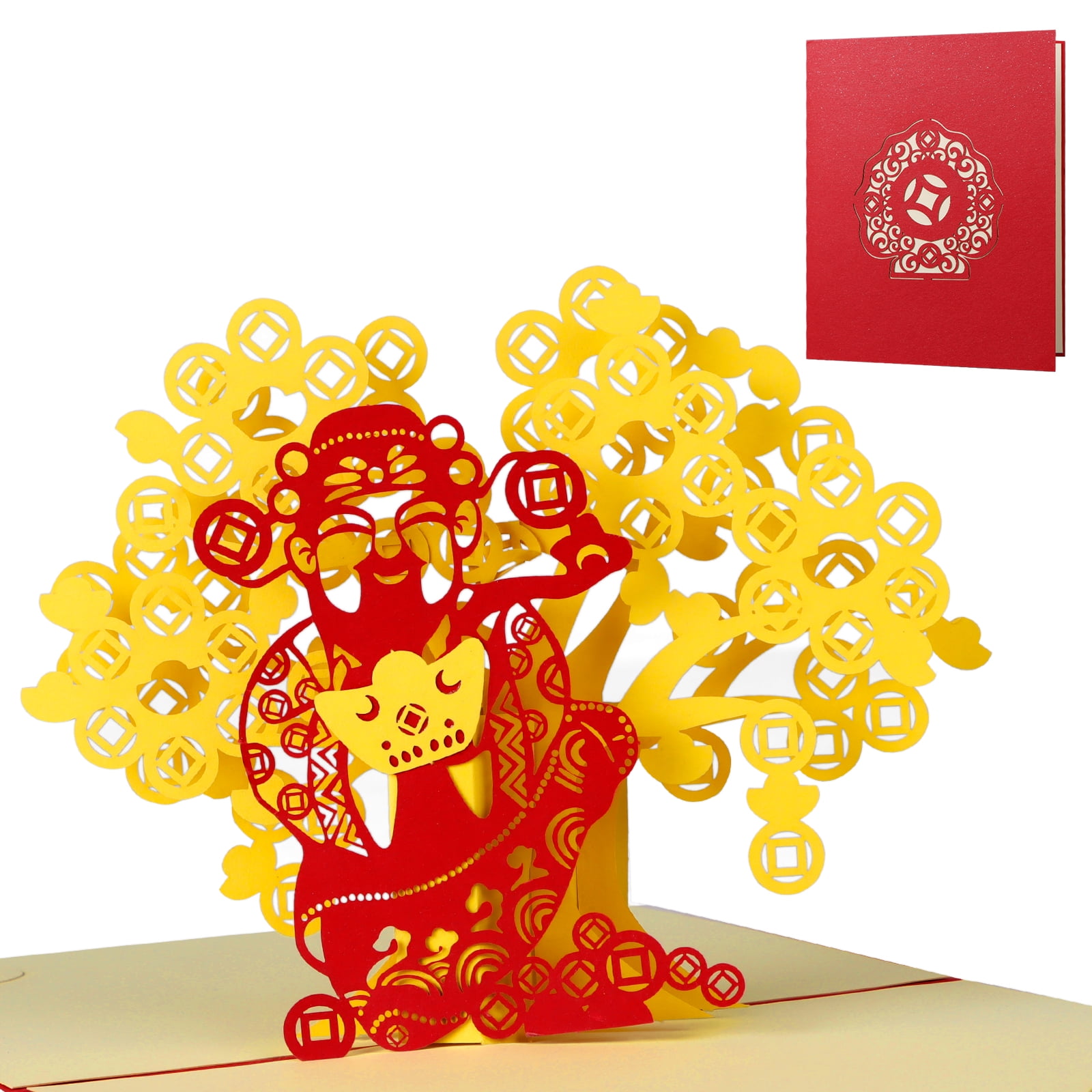WaaHome 2023 Chinese New Year Pop Up Card Happy Chinese New Year Card ...