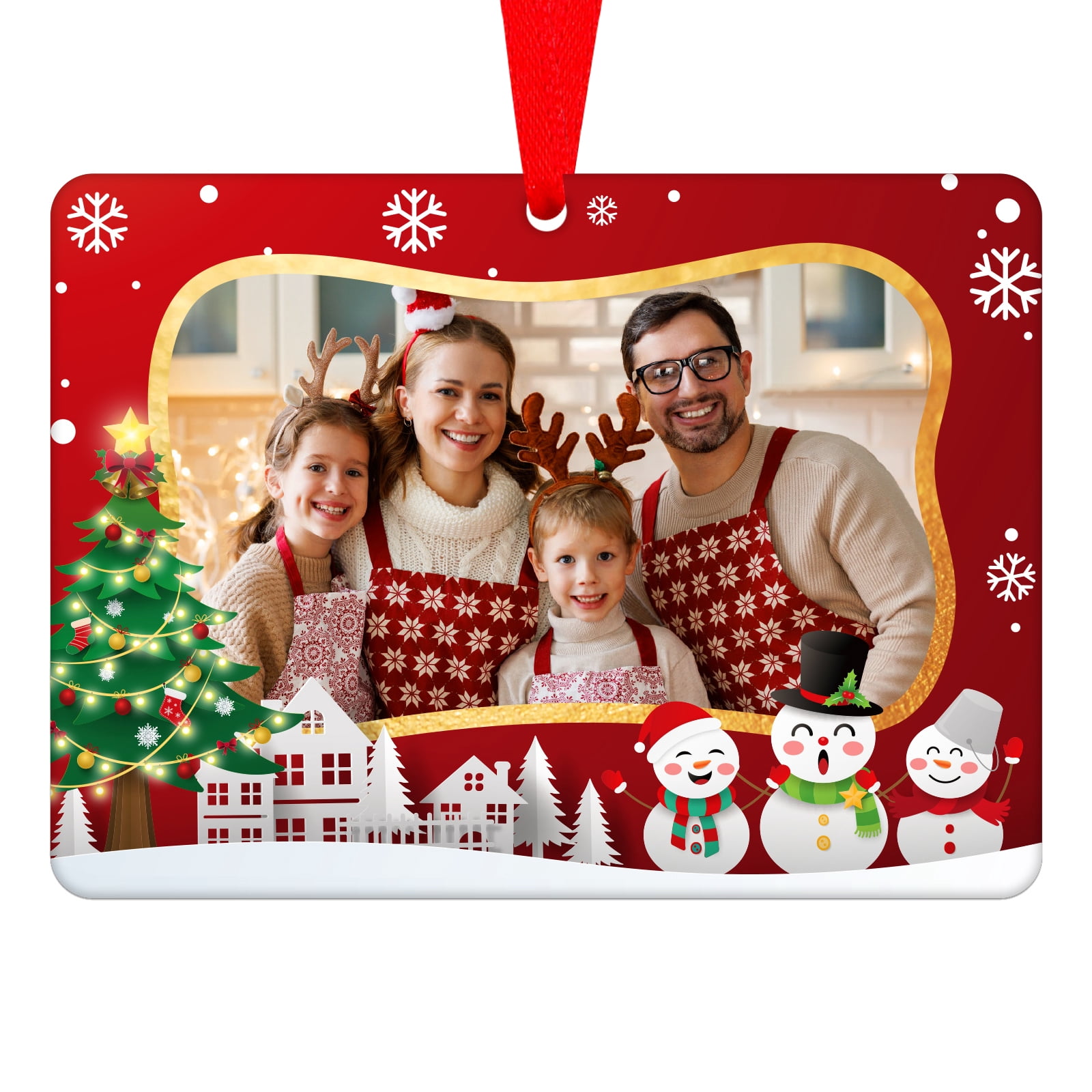 WaaHome 2023 Picture Frame Christmas Ornaments,Family Personalized ...