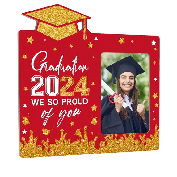 WaaHome 9.05" x 6.89" Matted to 4" x 6" 2024 Graduation Picture Frame ...
