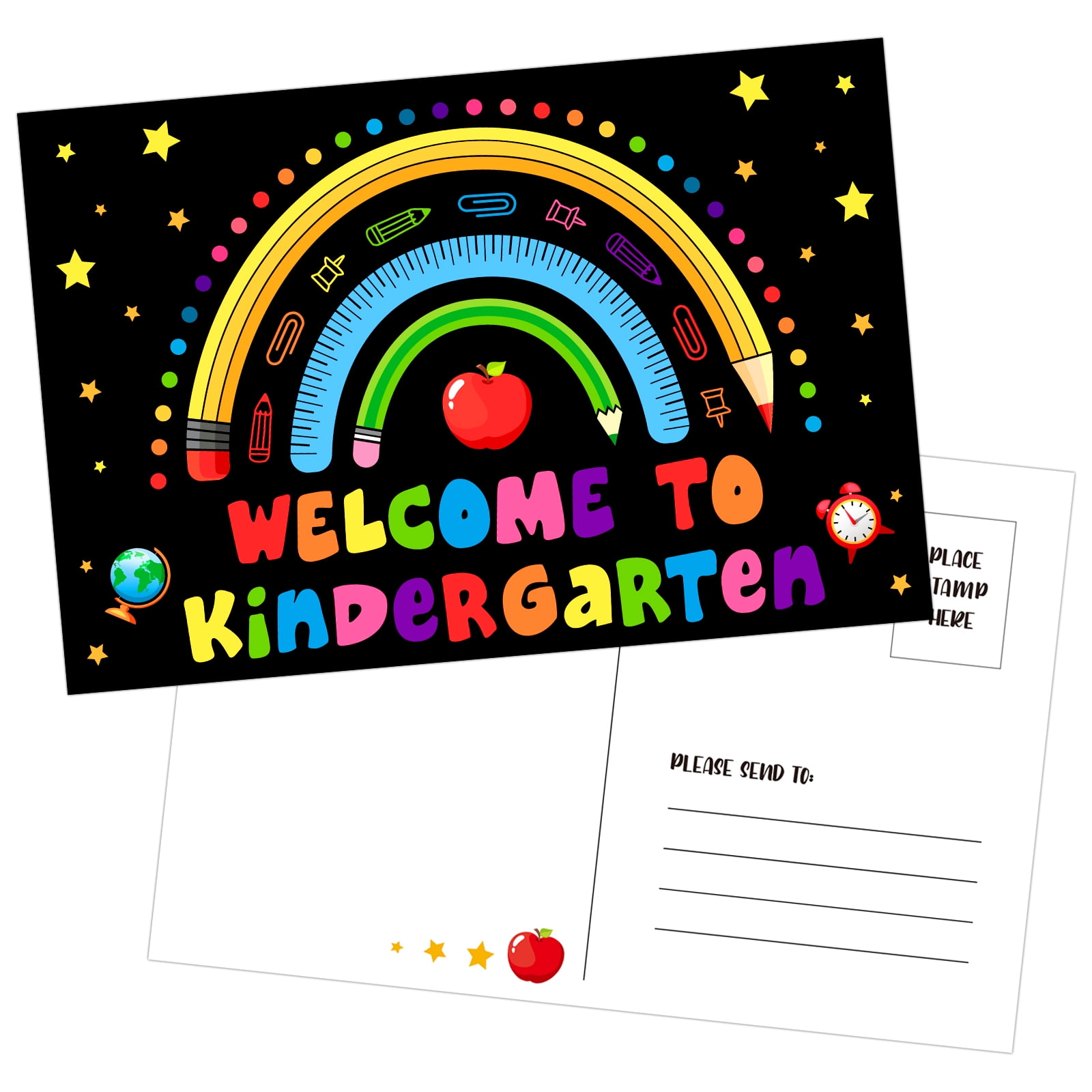 WaaHome 30PCS Welcome to Kindergarten Postcards for Kids from Teacher ...