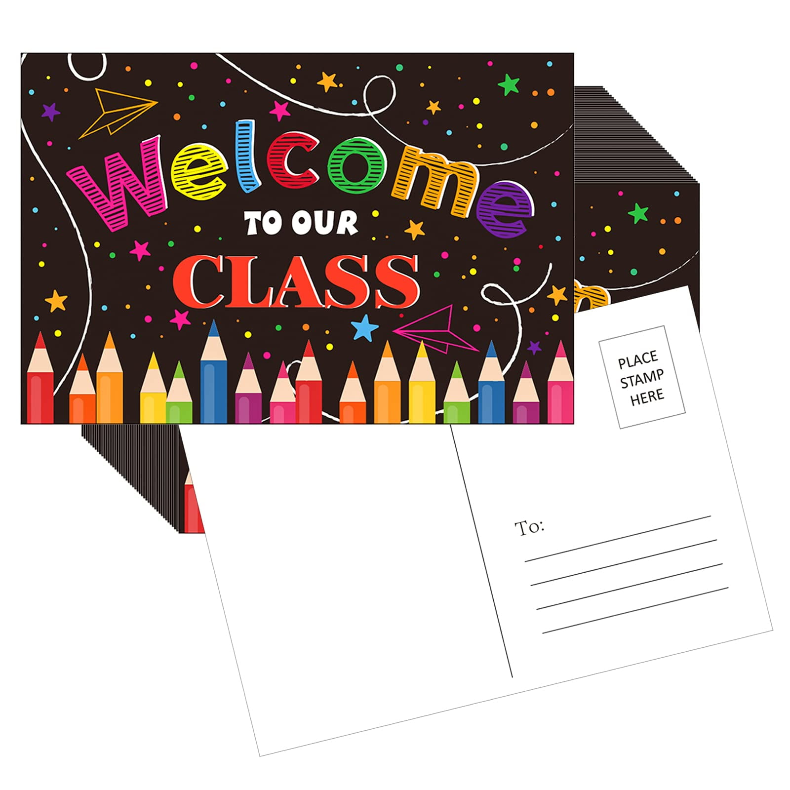 WaaHome 30pcs Welcome to Our Class Postcards 4''X6'' Welcome Back to ...