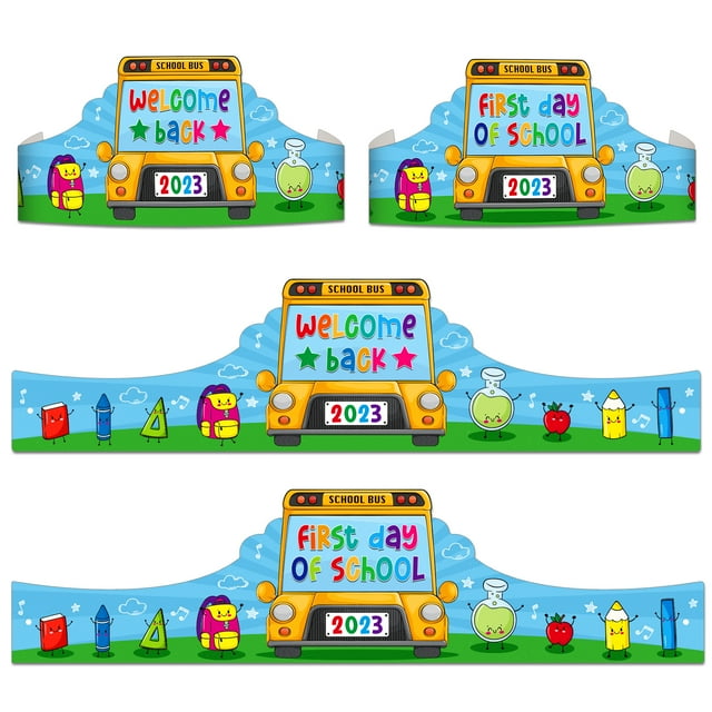 WaaHome Back to School Crown Craft Kits for Kids 24pcs First Day of ...