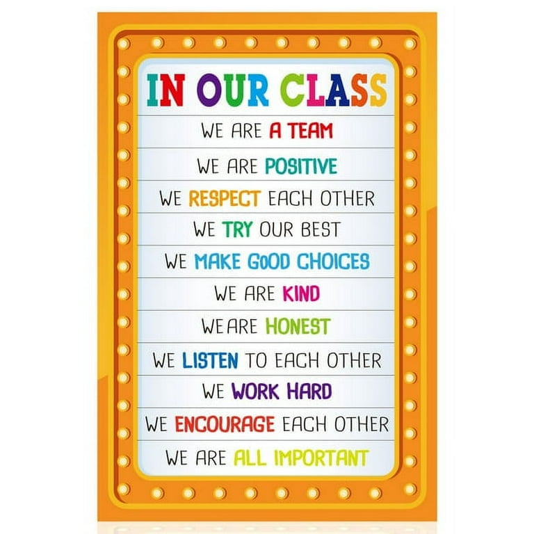 Elementary Classroom Rules Poster