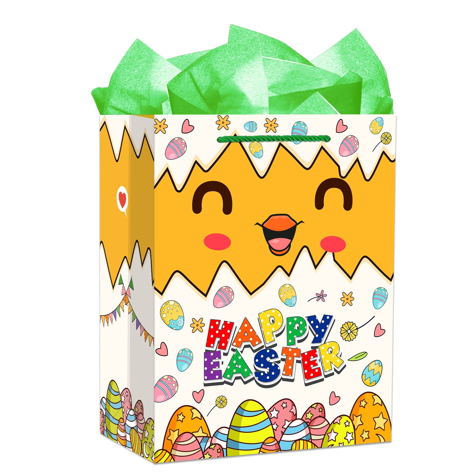 WaaHome Easter Gift Bags for Kids Happy Easter Gift Bags with Handles ...