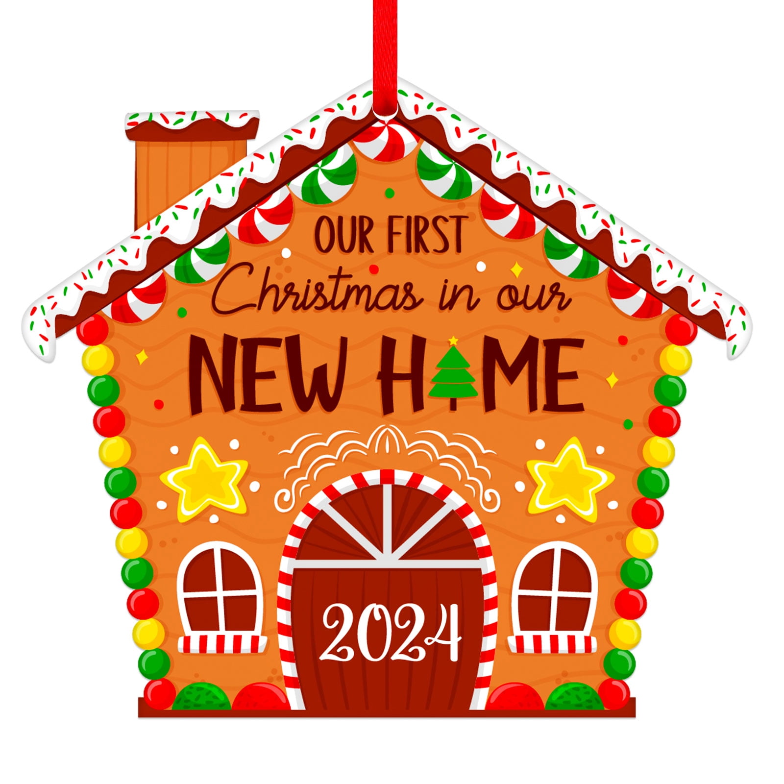 WaaHome Our First Christmas in New Home Ornament 2024, Housewarming ...