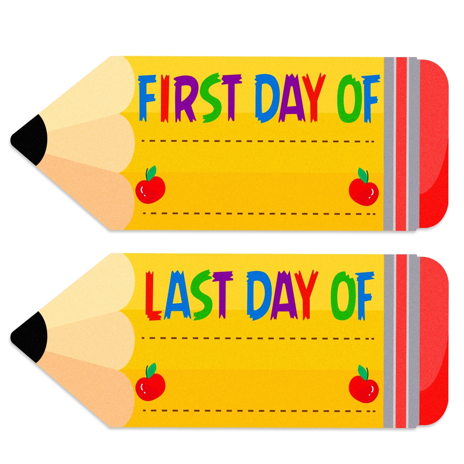 WaaHome First & Last Day of School Double-Sided PVC Chalkboard Sign ...
