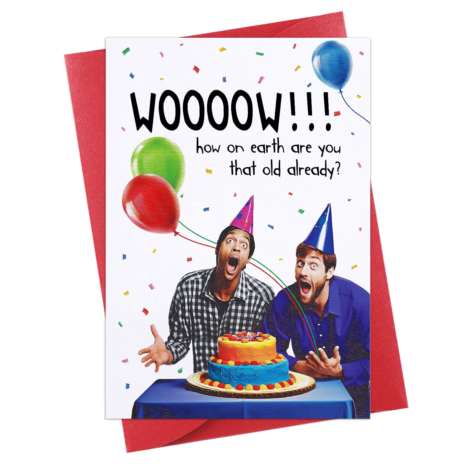 WaaHome Funny Birthday Card for Men Women Him Her Funny Happy Birthday ...