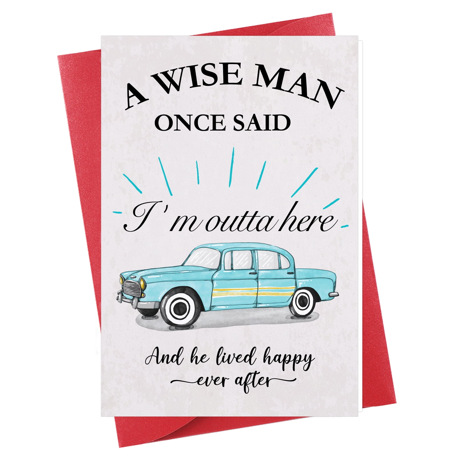 WaaHome Funny Retirement Cards for Man - Happy Retirement Gifts ...