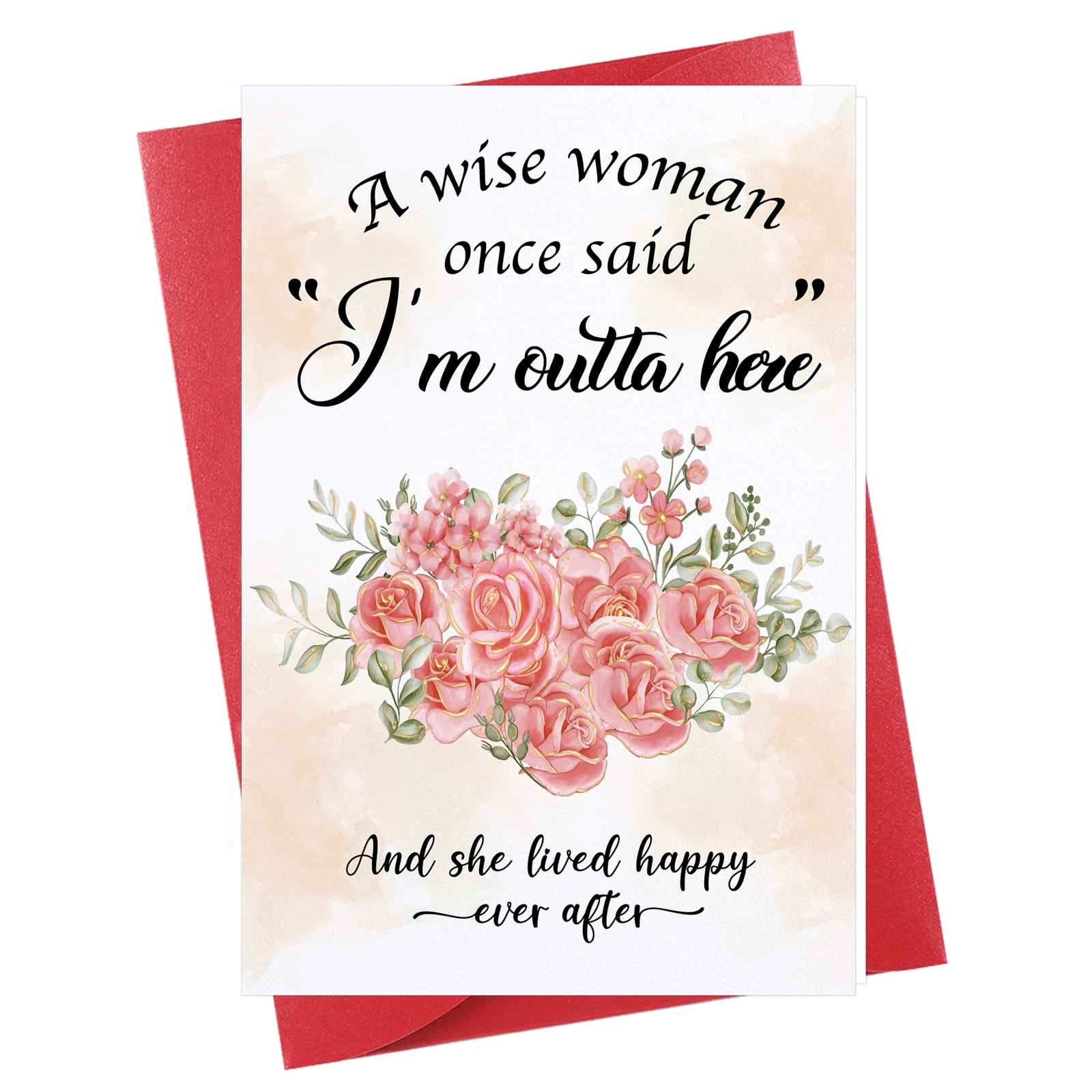 WaaHome Funny Retirement Cards for Woman - Happy Retirement Gifts ...