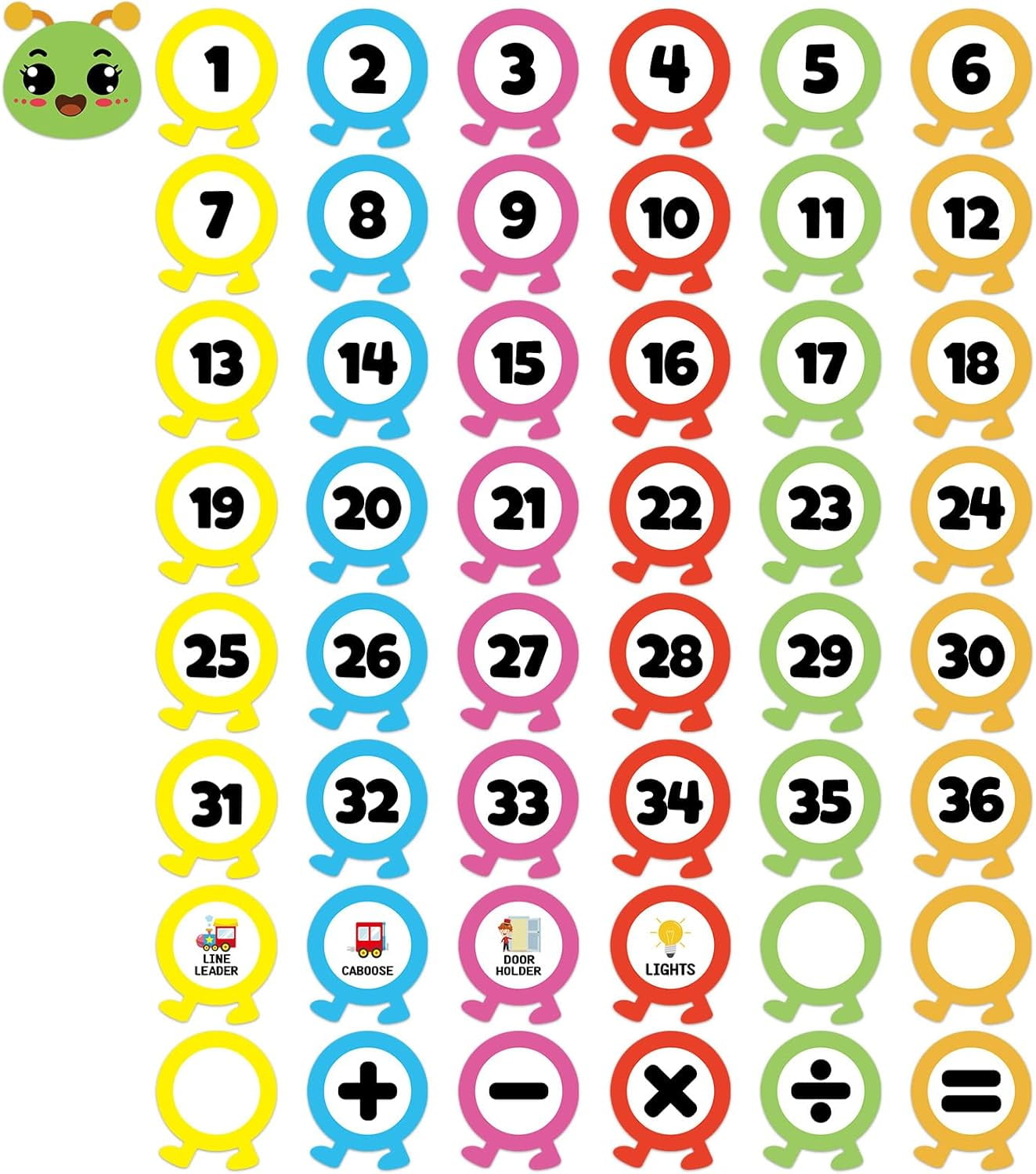 WaaHome Line up Spots for Classroom Floor Stickers - Ant Shape 48Pcs ...