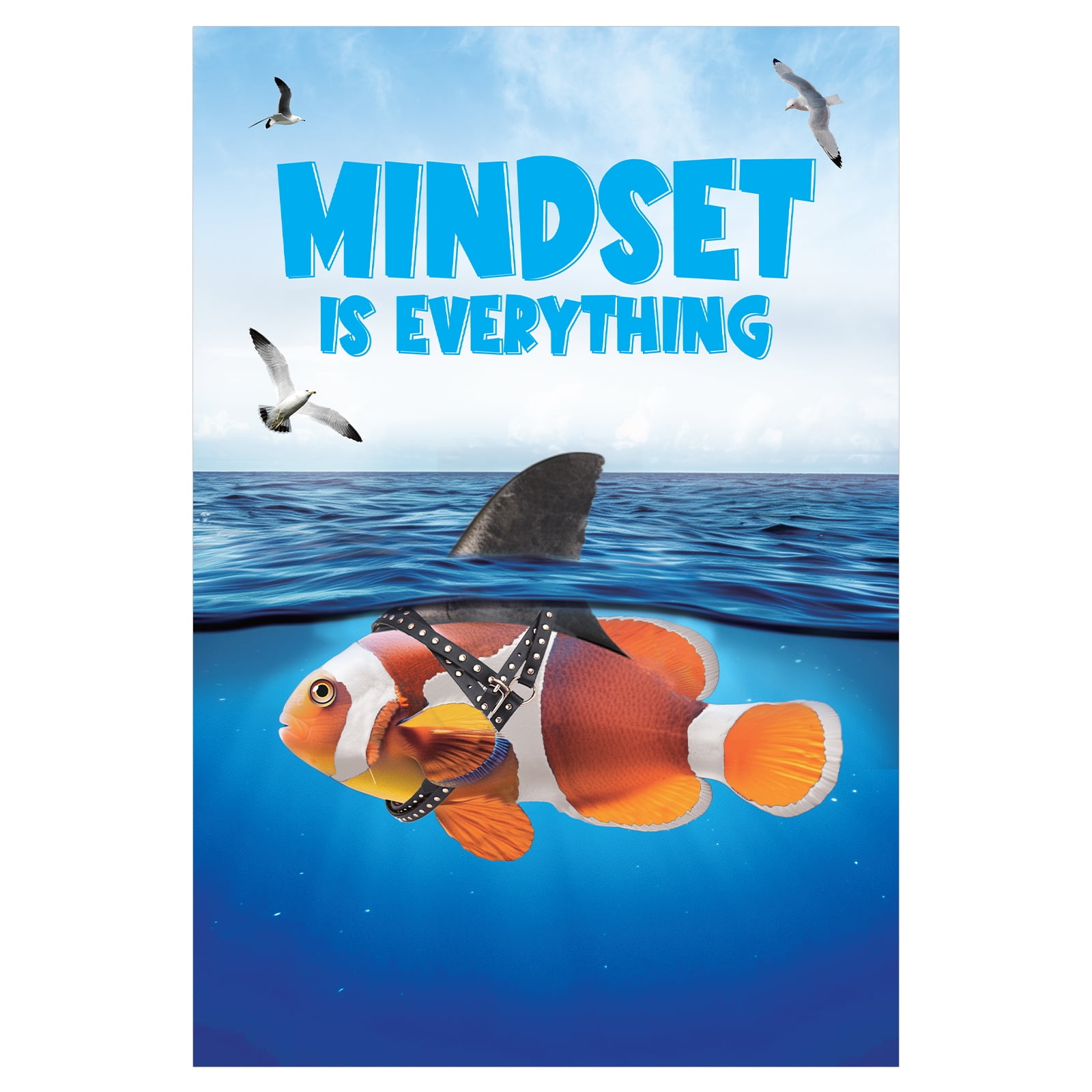 WaaHome Mindset is Everything Wall Art - 11.2x16.5'' Motivational ...