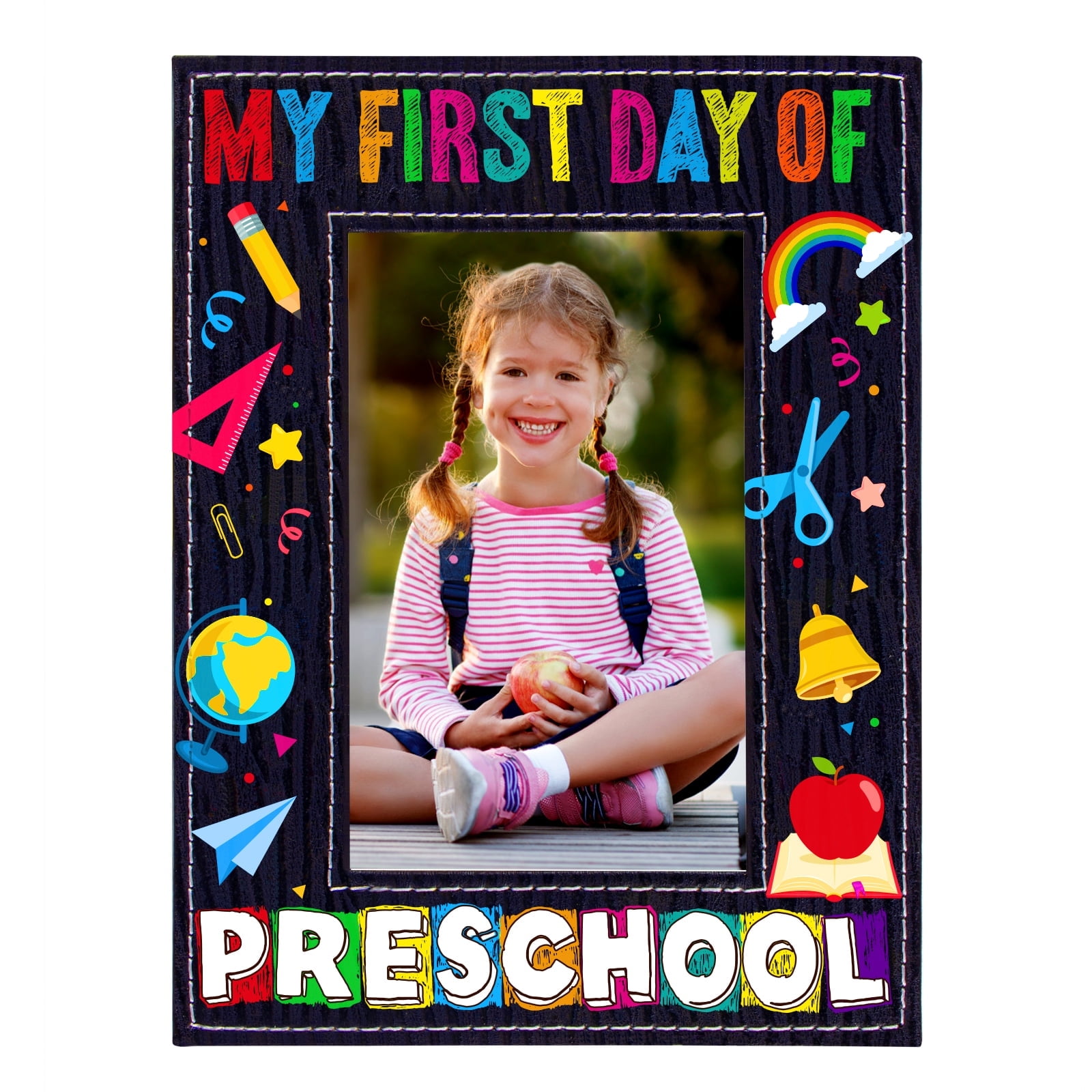 WaaHome My First Day of Preschool Picture frame 2025 First Day of ...