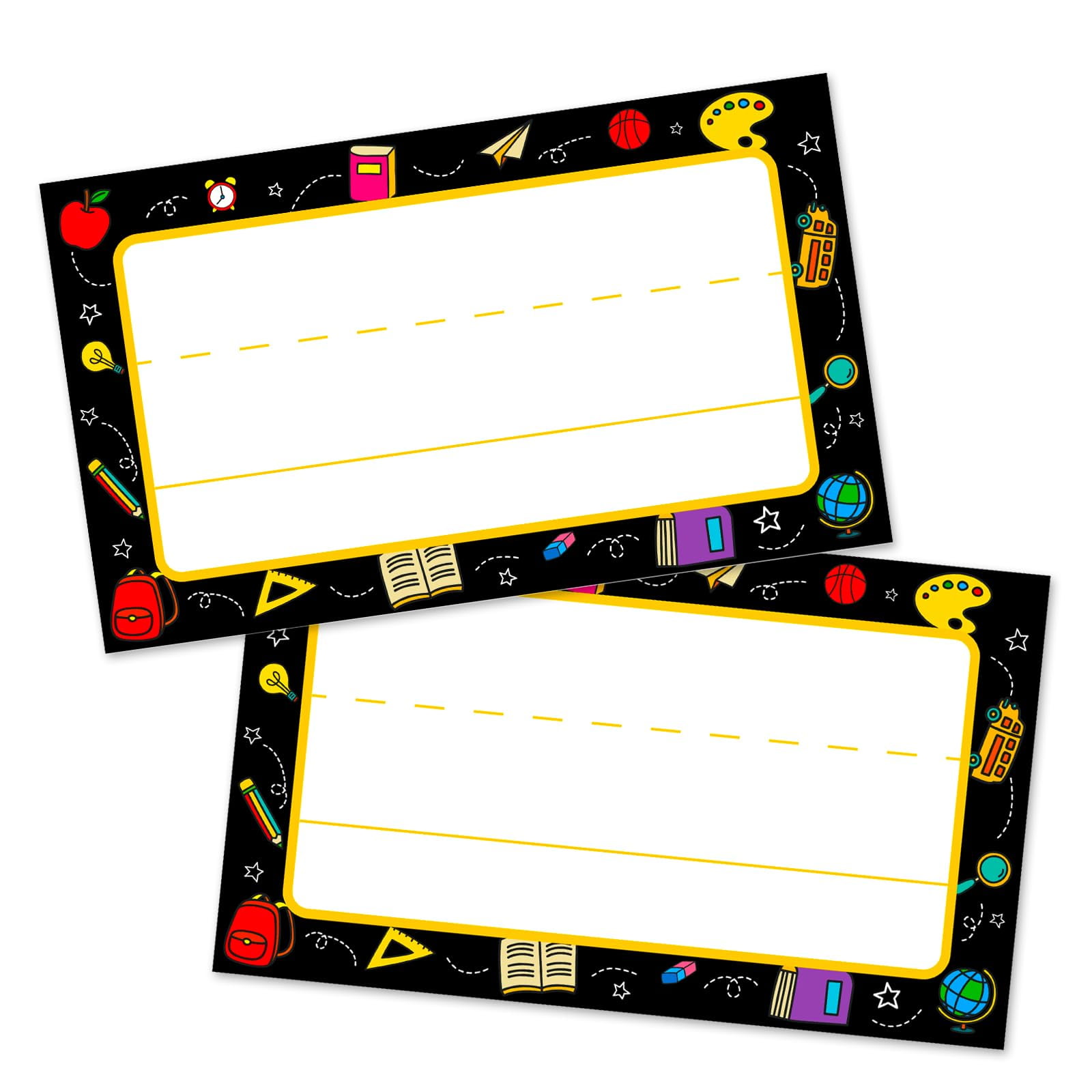 WaaHome Name Tag Stickers for Kids Students Classroom, 48pcs Student ...