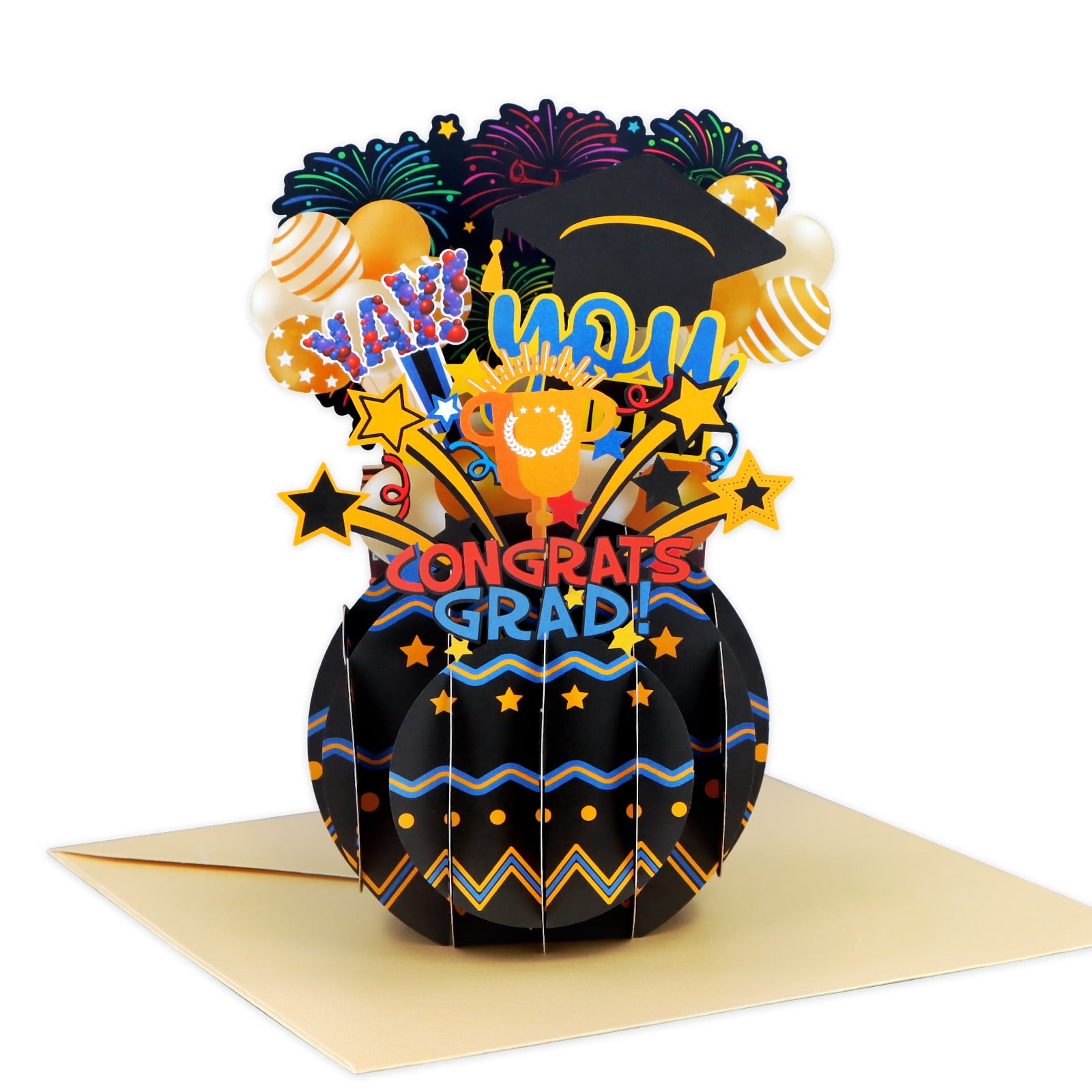 WaaHome Pop Up Graduation Card 2025 - Yay You Did It Congrats Grad 3D ...