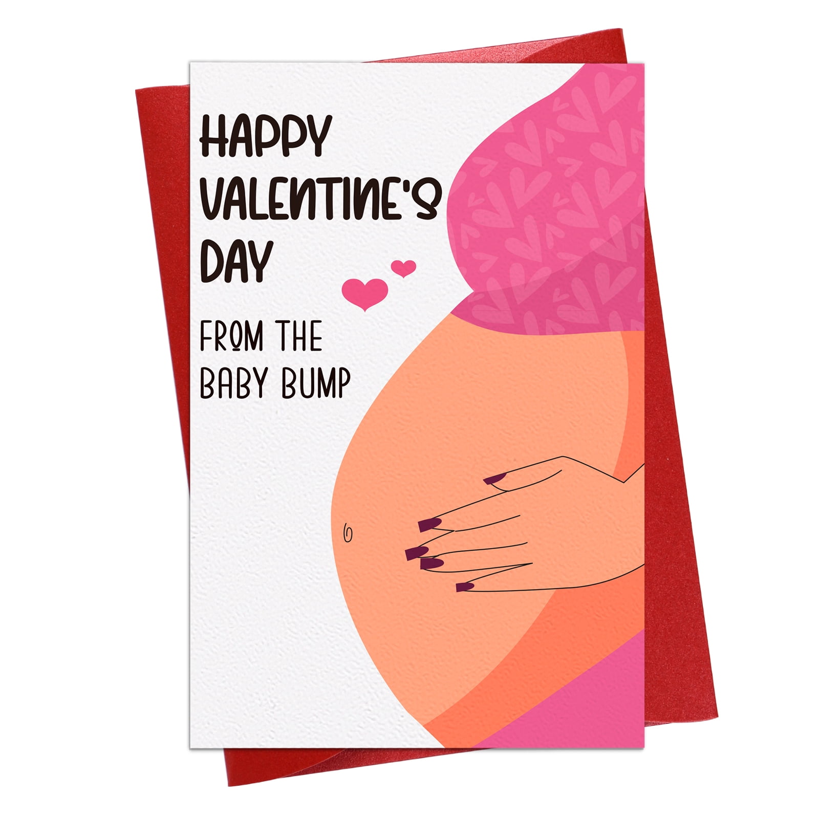 WaaHome Valentines Day Card for Mom from the Bump,Happy Valentines Day ...