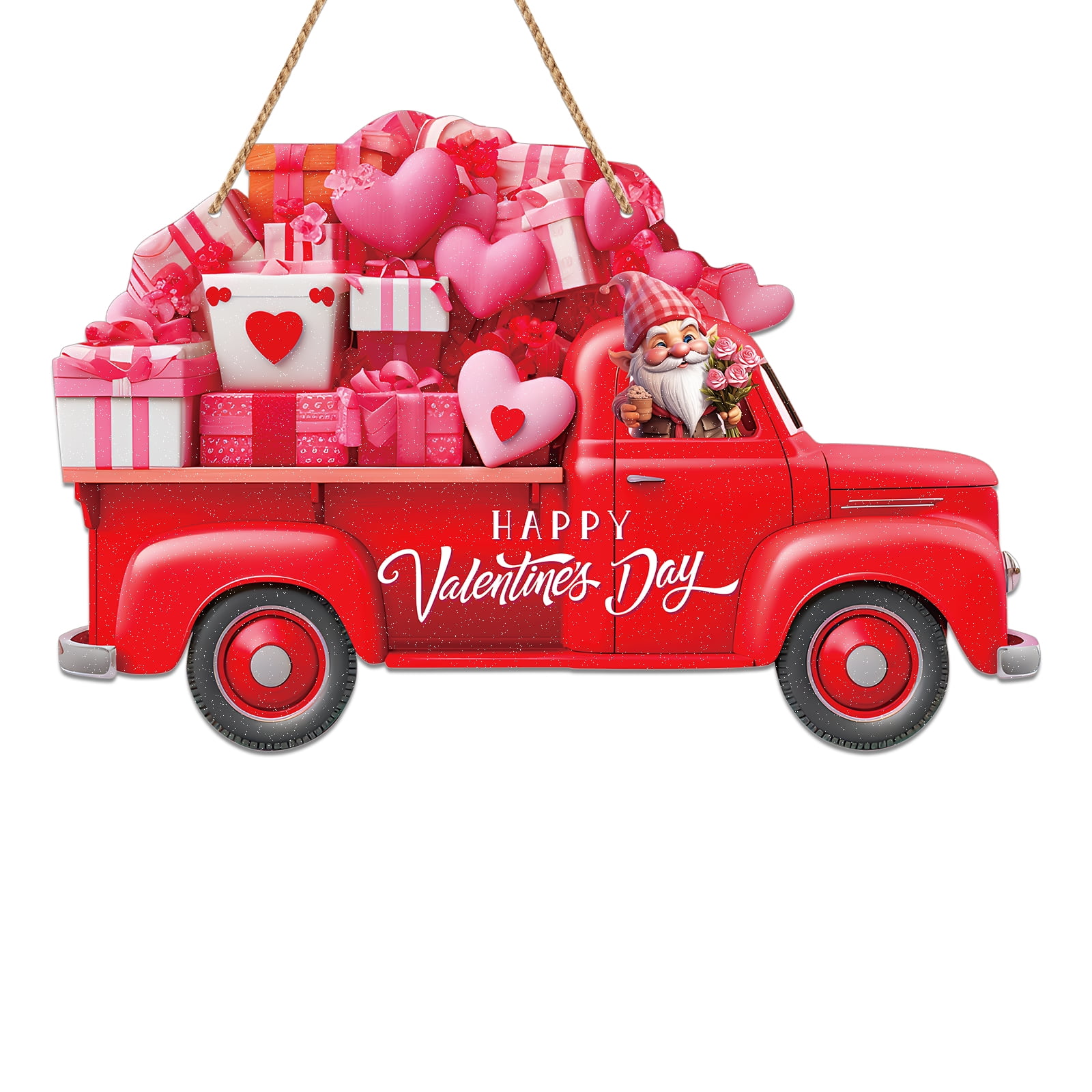 WaaHome Valentines Day Door Decorations Happy Valentine's Day Hanging ...