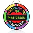 WaaHome Welcome Sign for Classroom Door Decorations Personalized ...