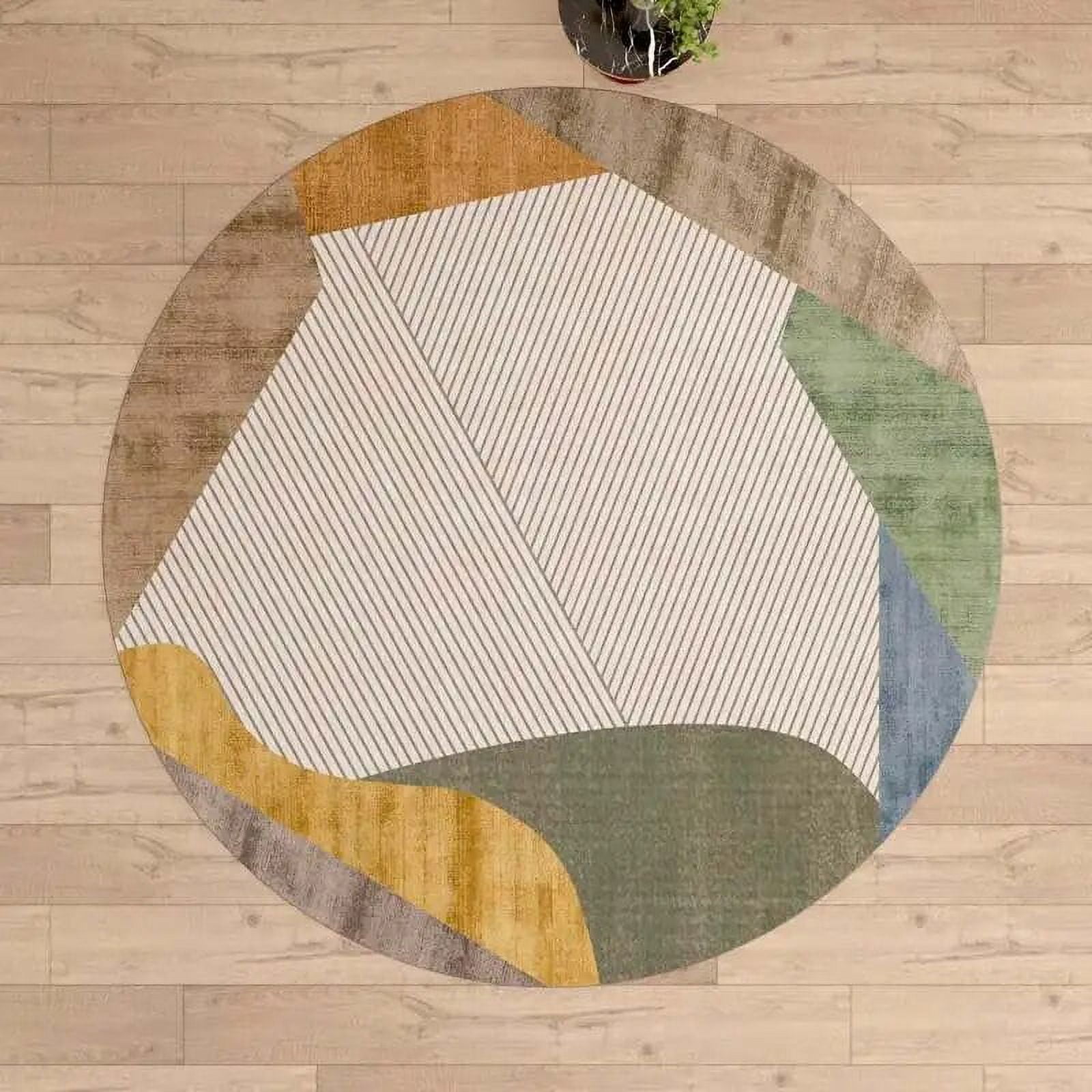 Wabi-sabi Style Round Rug Simple Living Room Rugs Home Study Cloakroom ...