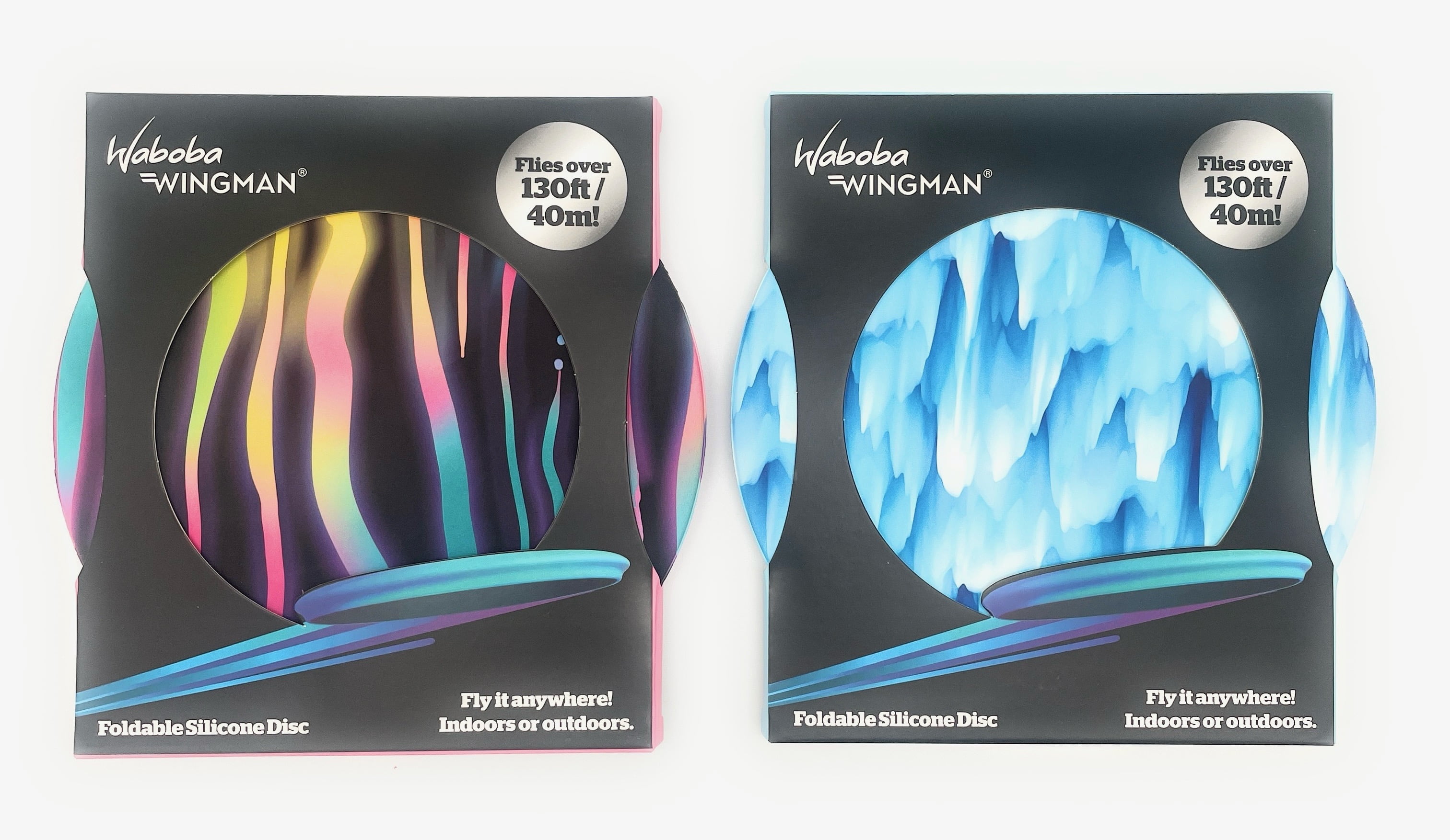 Waboba Wingman Foldable Silicone Throwing Disc - 2 Pack (Assorted ...