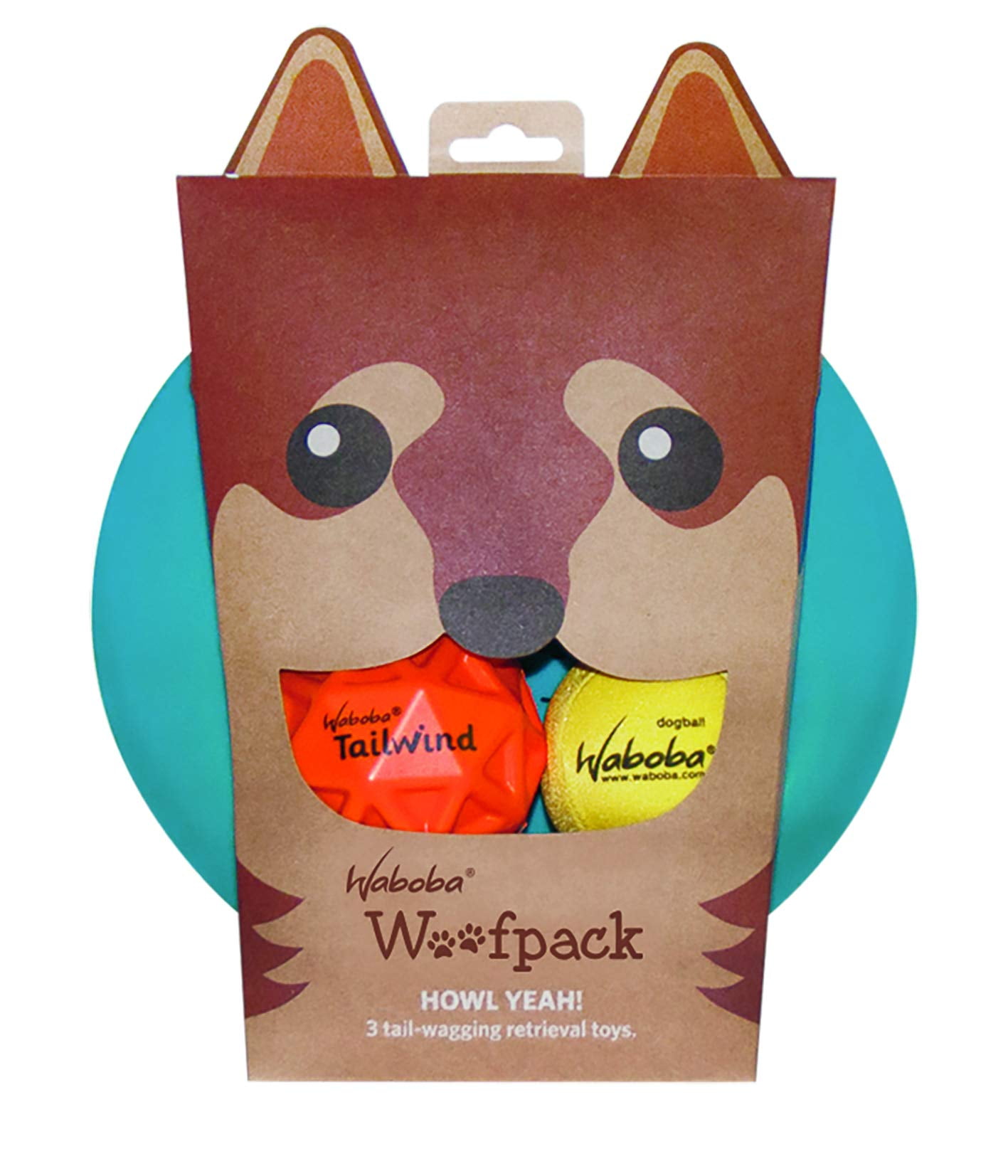 Waboba Woofpack Pet Dog Toys Set of 3 - Interactive Boredom Relief ...