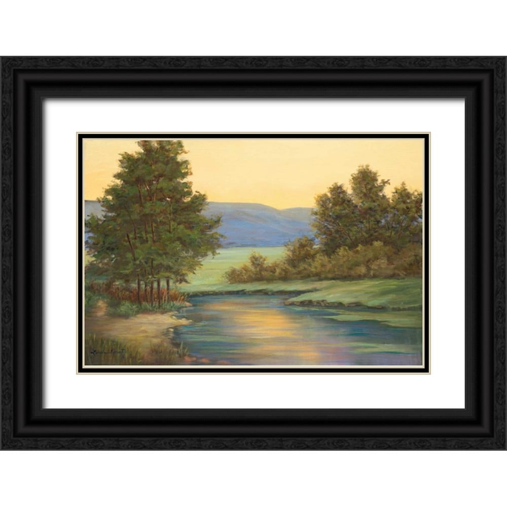 Wacaster, Linda 18x13 Black Ornate Wood Framed with Double Matting ...