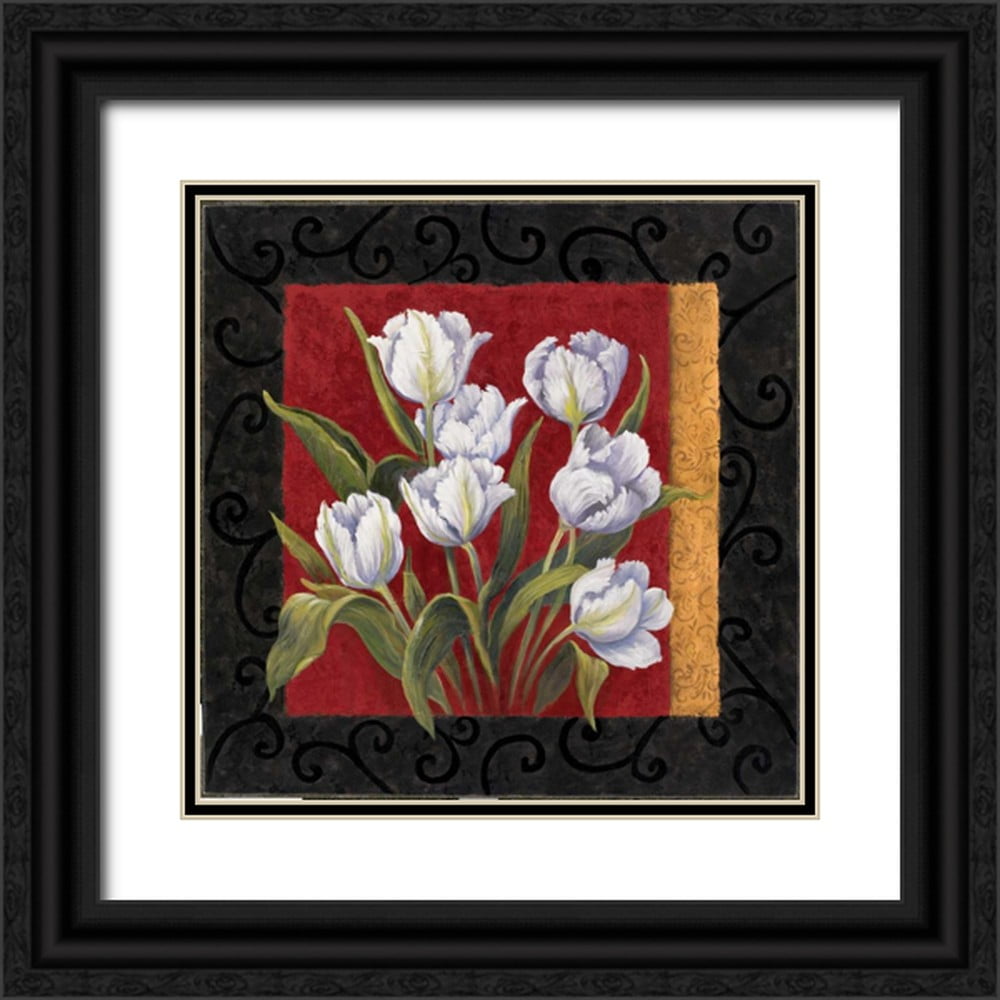 Wacaster, Linda 26x26 Black Ornate Wood Framed with Double Matting ...