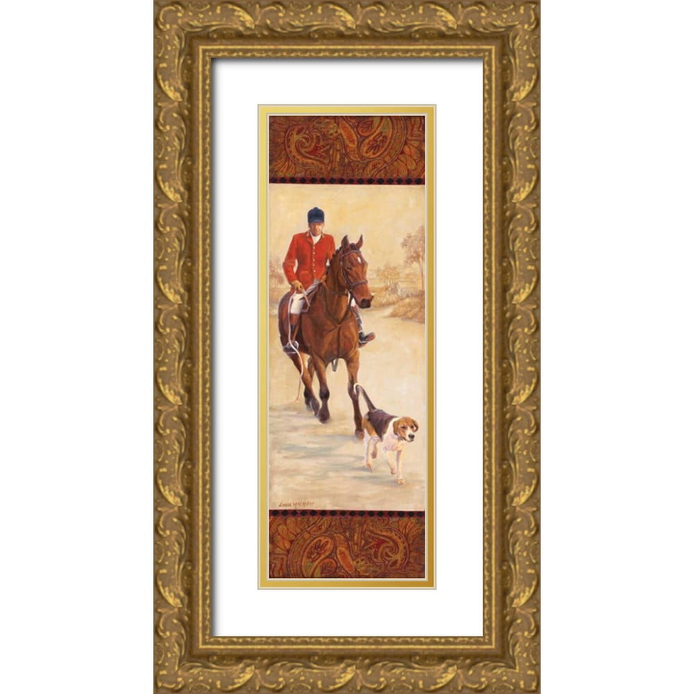 Wacaster, Linda 7x14 Gold Ornate Wood Framed with Double Matting Museum ...