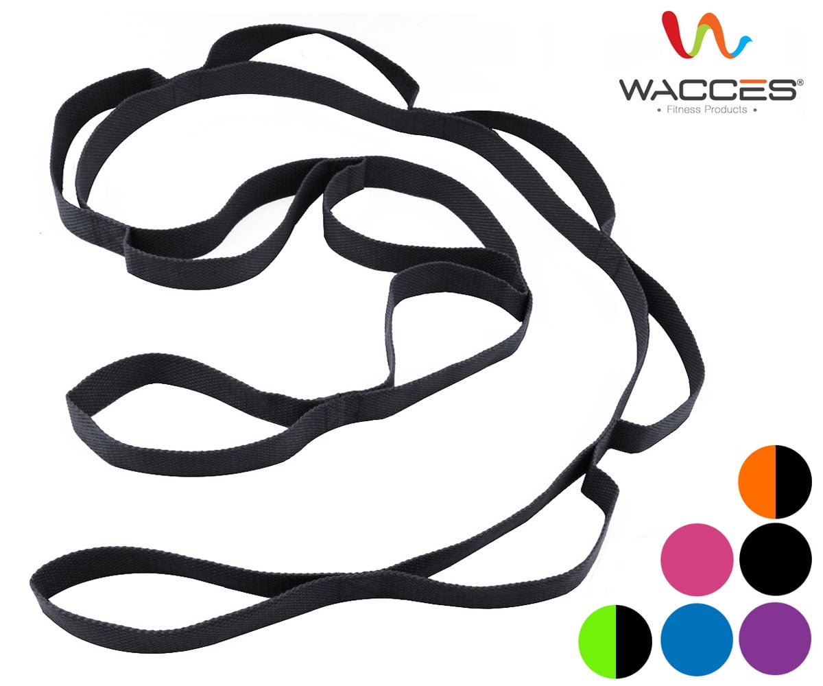 Wacces Yoga Strap Stretch Restore Multi-Grip Fitness Pilates Stretching ...