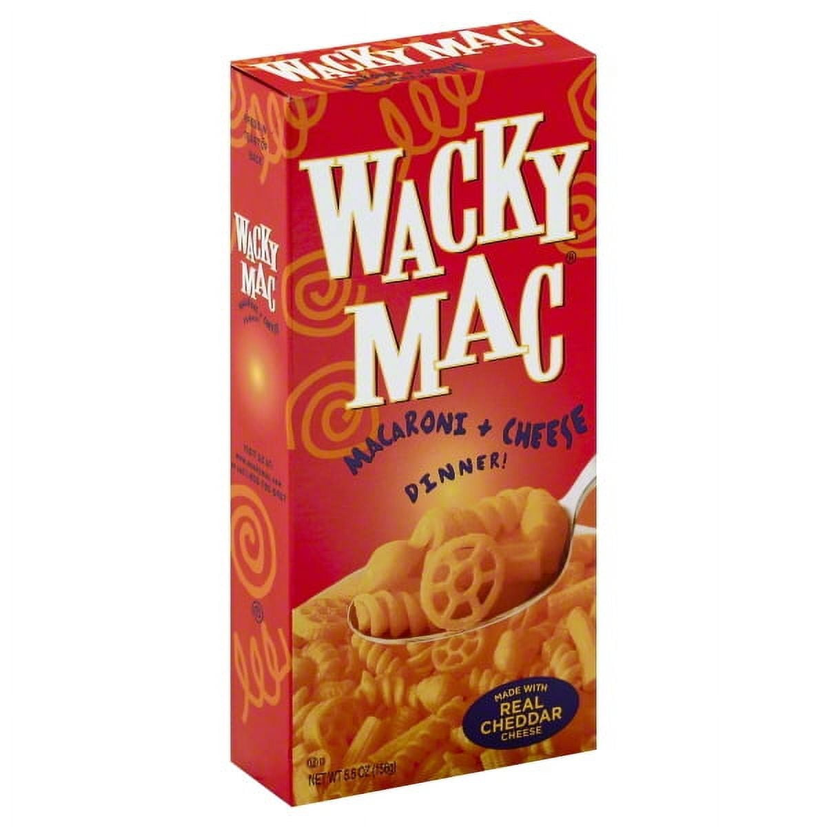 Wacky Mac Real Cheese Macaroni & Cheese, Fun Shapes, No Preservatives ...