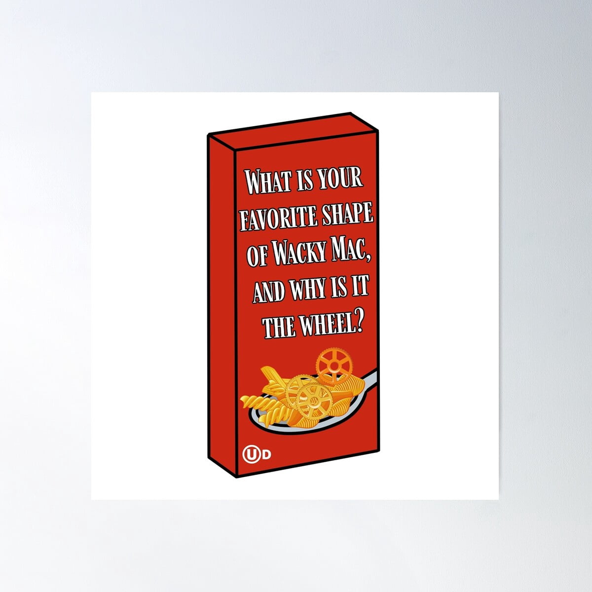 Wacky Mac Poster Wall Art, Modern Wall Decor For Living Room Bedroom ...