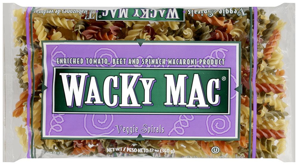 Wacky Mac Veggie Spirals Pasta 12 oz (Pack of 17) - Walmart.com