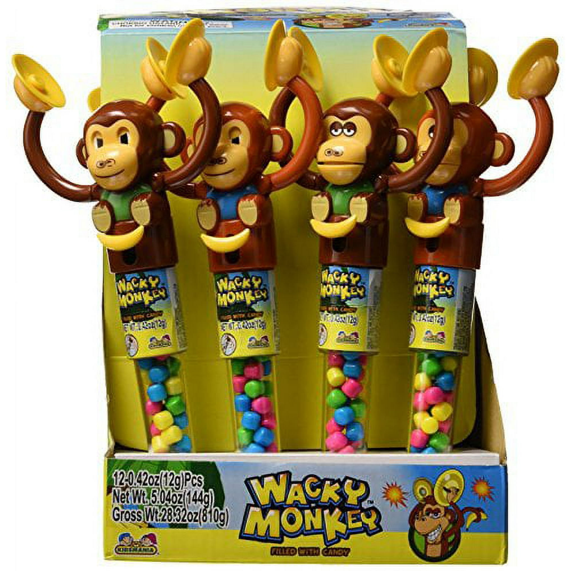 Kidsmania Wacky Monkey Candy Filled Playtime Novelty Toy .42 oz ...