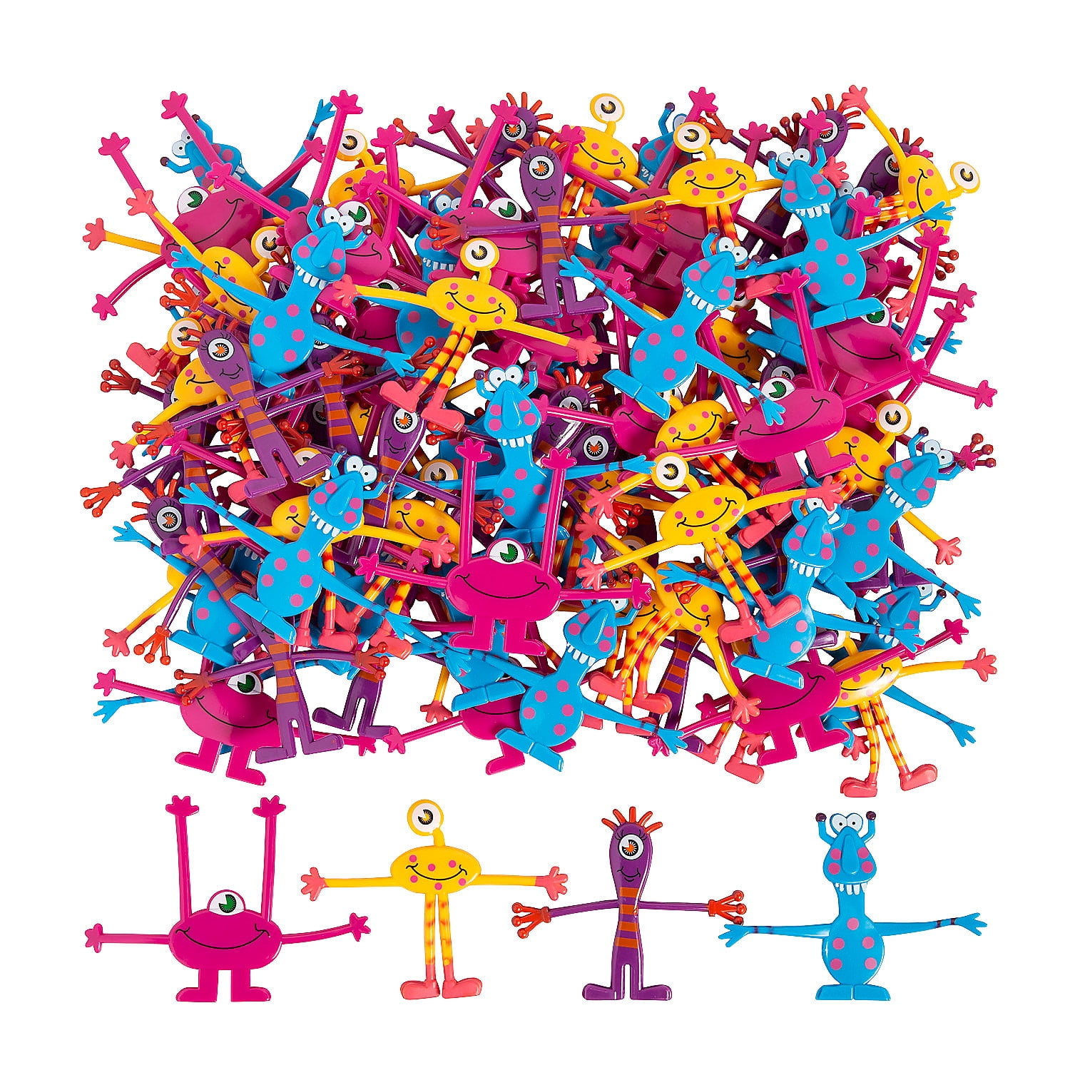 Wacky Monster Bendables Bulk 144 Pc - Walmart.com