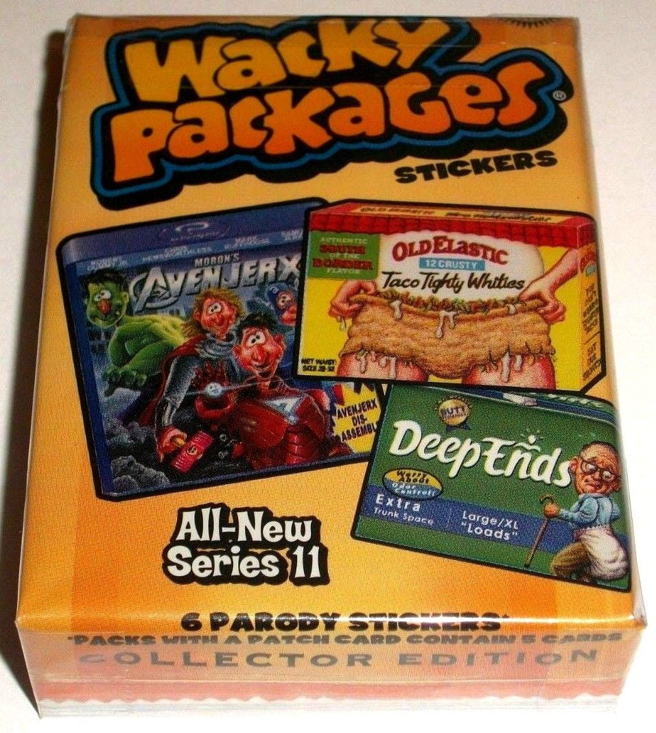 Wacky Packages All New Series 11 {ANS11} Complete 55 Sticker Card Set - Walmart.com