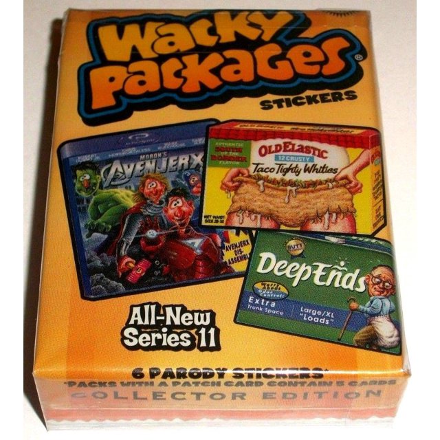 Wacky Packages All New Series 11 {ANS11} Complete 55 Sticker Card Set - Walmart.com