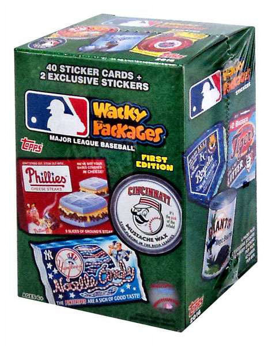 Wacky Packages Major League Baseball Trading Card Blaster Box - Walmart.com