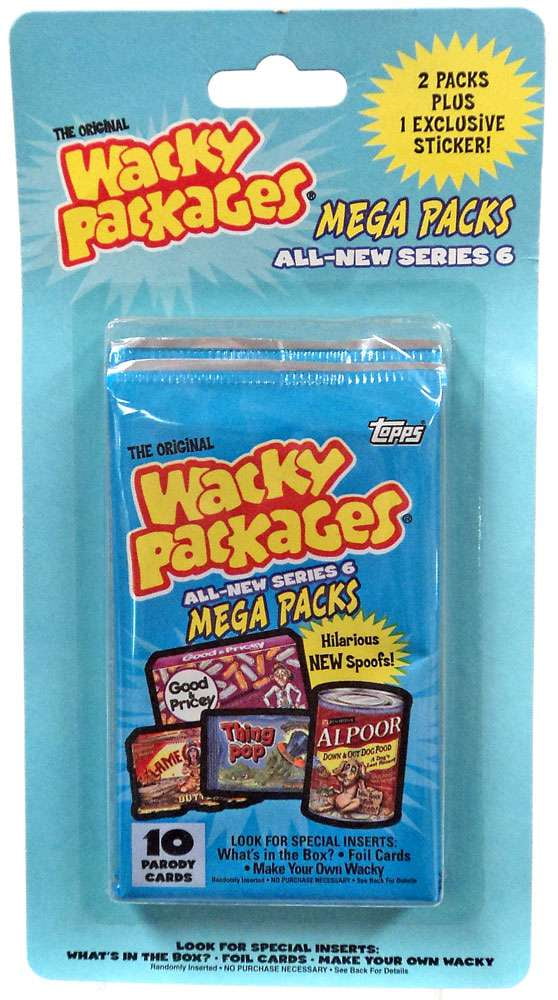 Wacky Packages Series 6 Trading Card Sticker 2-Pack - Walmart.com