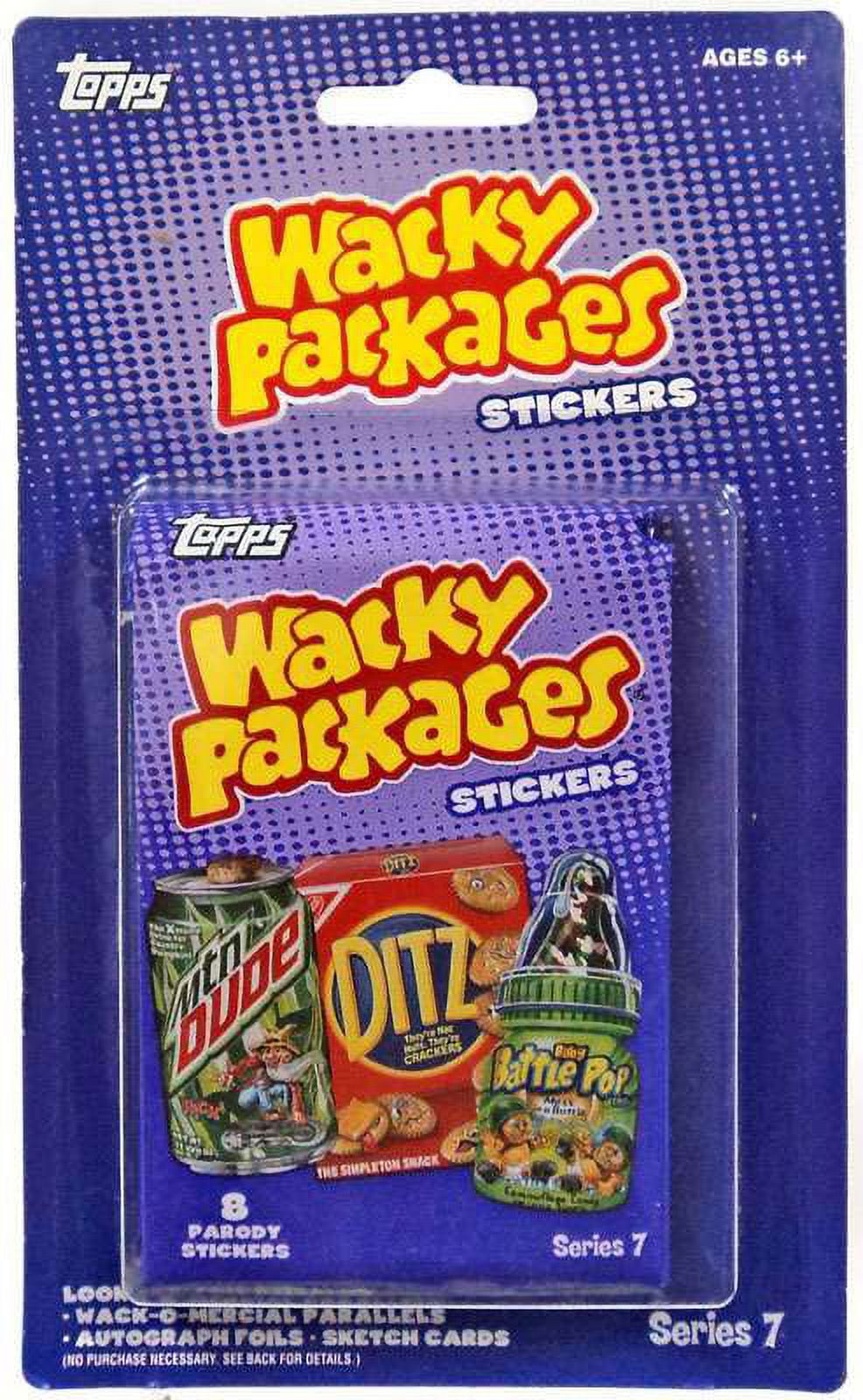 Wacky Packages Series 7 Trading Card Sticker 2-Pack - Walmart.com
