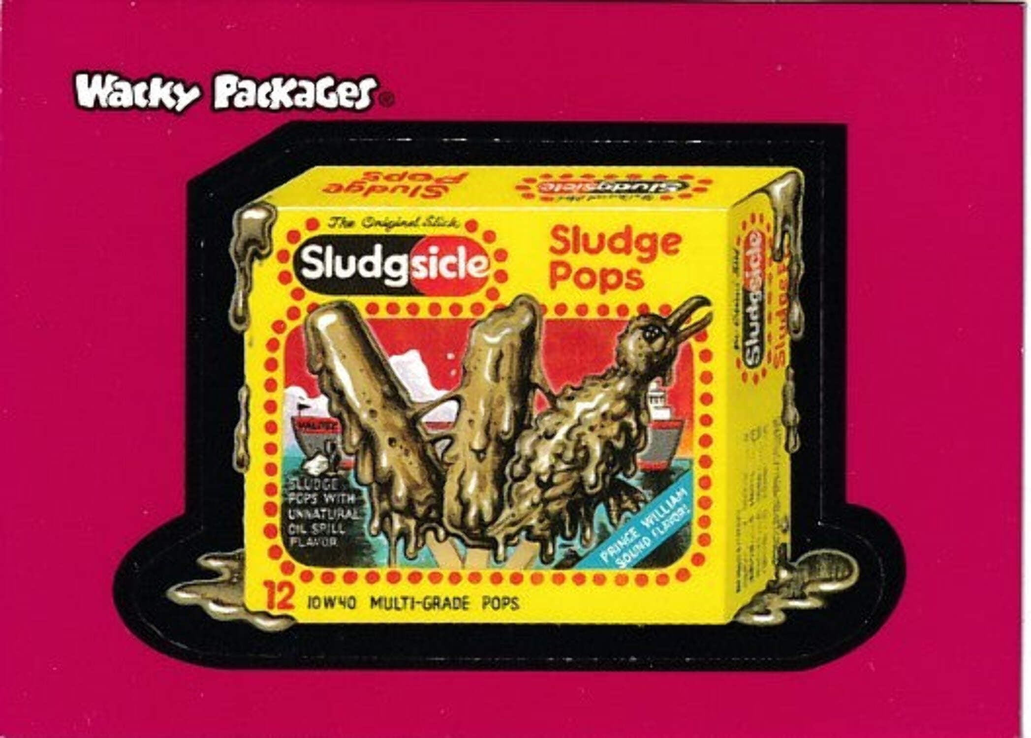 Wacky Packages Sludgsicle Sludge Pops 2004 Topps Series 1 sticker card ...