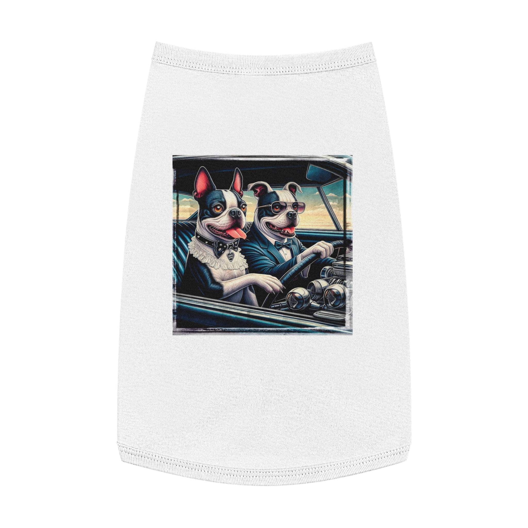 Wacky Pet Tank Top Boston Terrier Couple Driving Car - Walmart.com