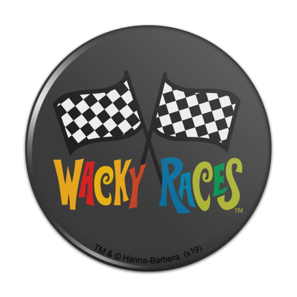 Wacky Races Logo Kitchen Refrigerator Locker Button Magnet - Walmart.com