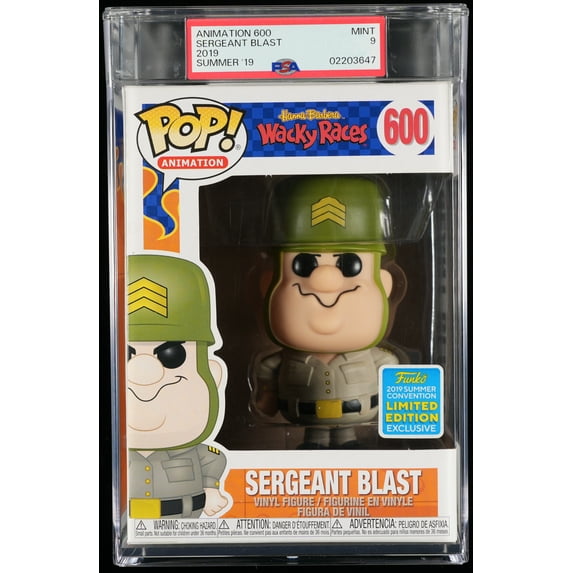 Wacky Races, PSA Graded 9 MINT, Sergeant Blast Collectible Vinyl Figure ...