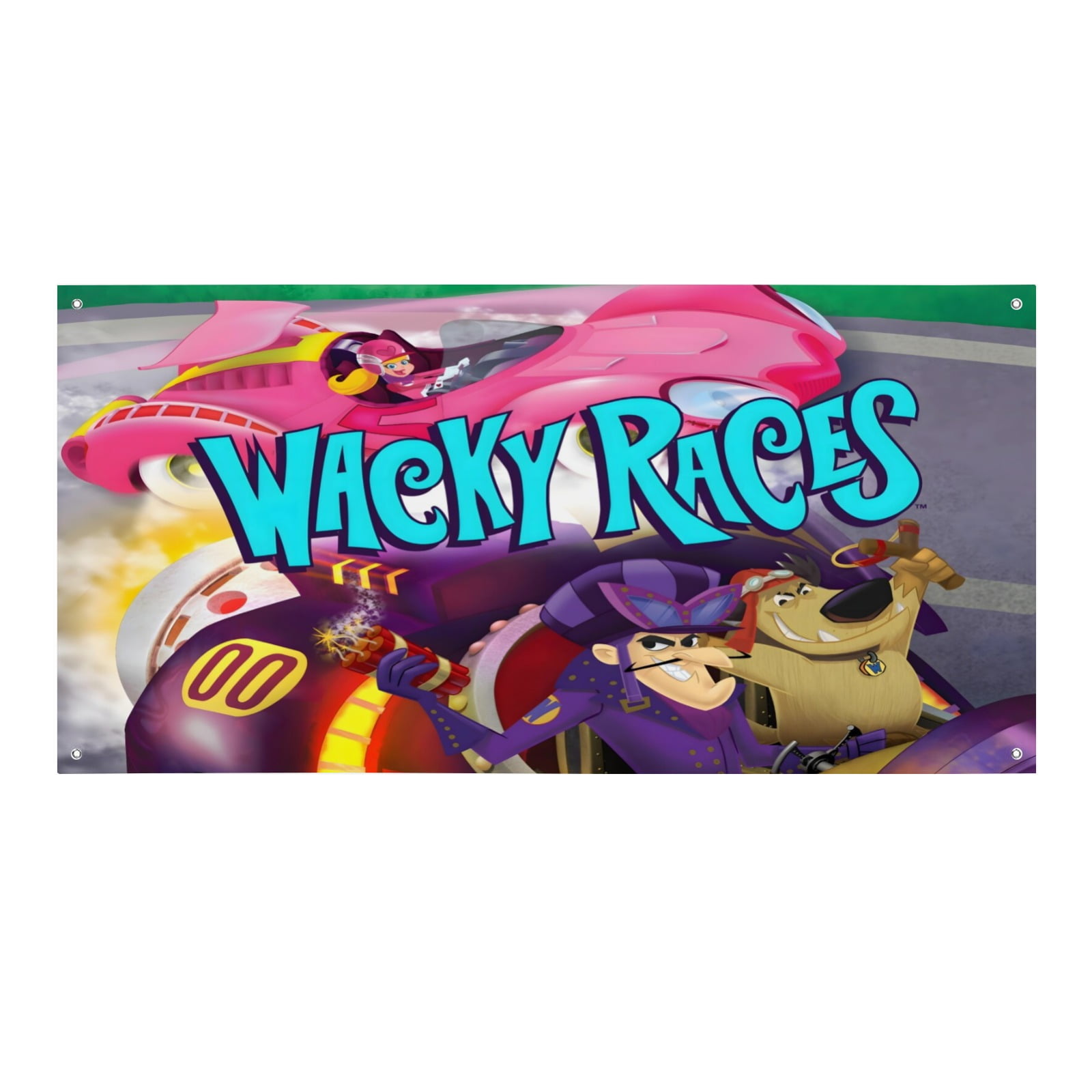 Wacky Races-Theme Backdrops Banner Birthday Party Decor Supplies ...