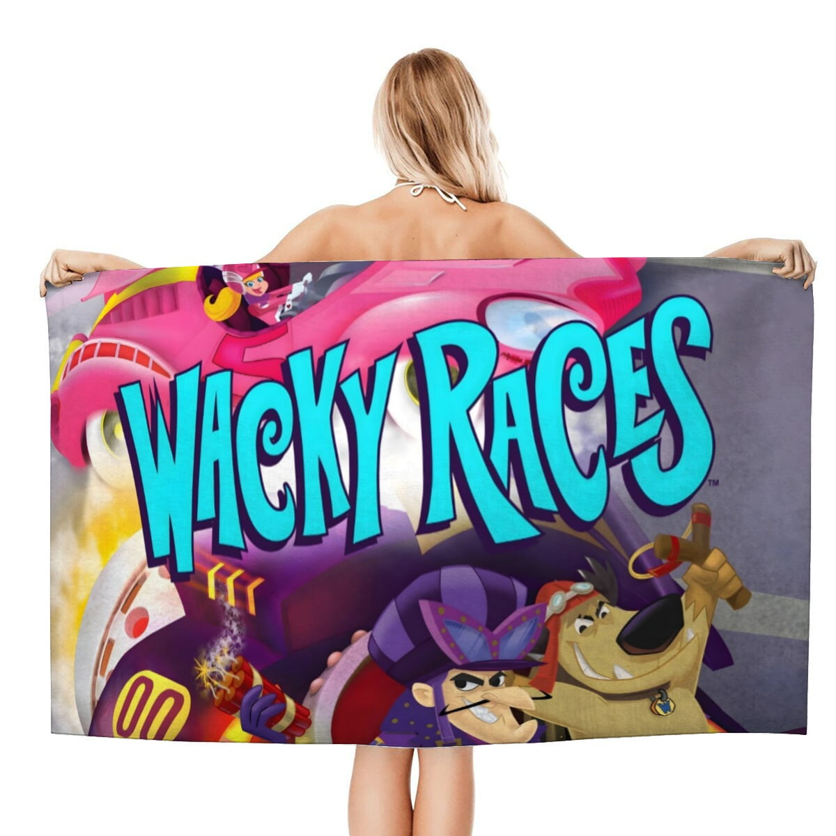 Wacky Races-theme Gifts Quick-dry Beach Towel for Women Girl Birthday ...